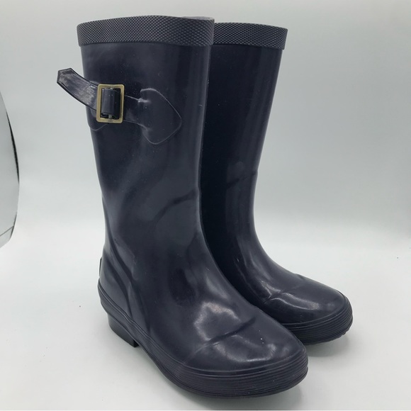 L.L. Bean | Shoes | Ll Bean Youth Navy Blue Wellie Rain Boots ...